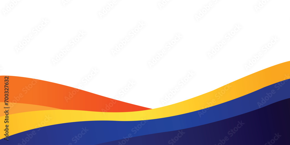 Abstract blue and orange banner vector. Blue and orange abstract ...