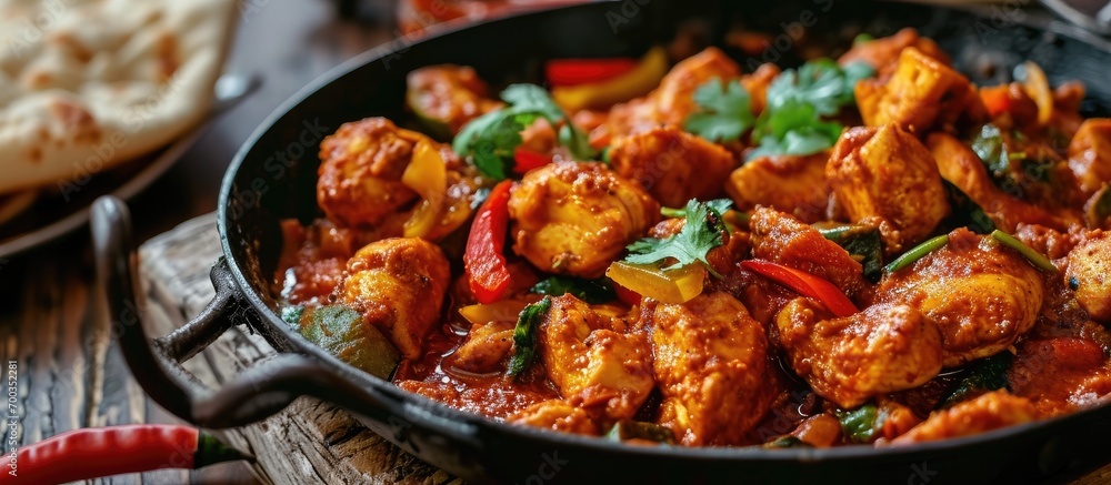 Indian Kadhai Chicken - boneless chicken stir-fried with spices and ...