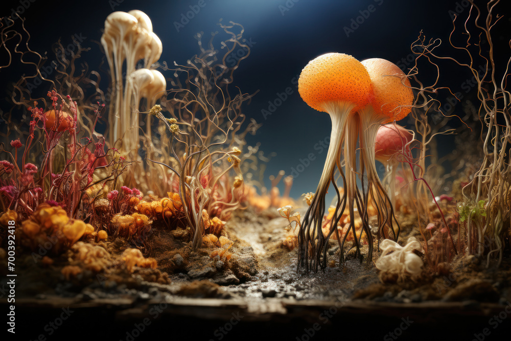 The intricate symbiosis between plant roots and mycorrhizal fungi ...