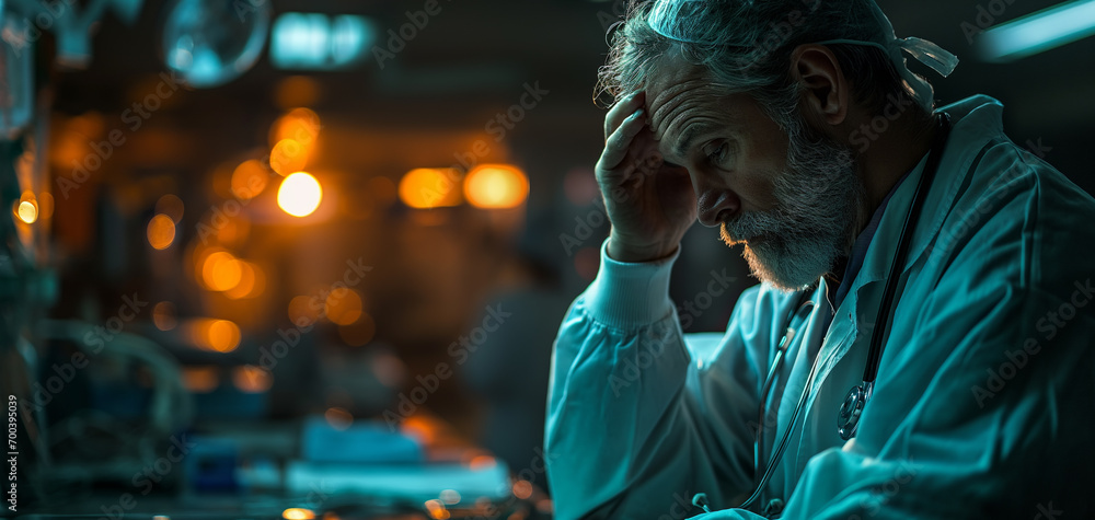This powerful image showcases the intense emotional journey a doctor ...
