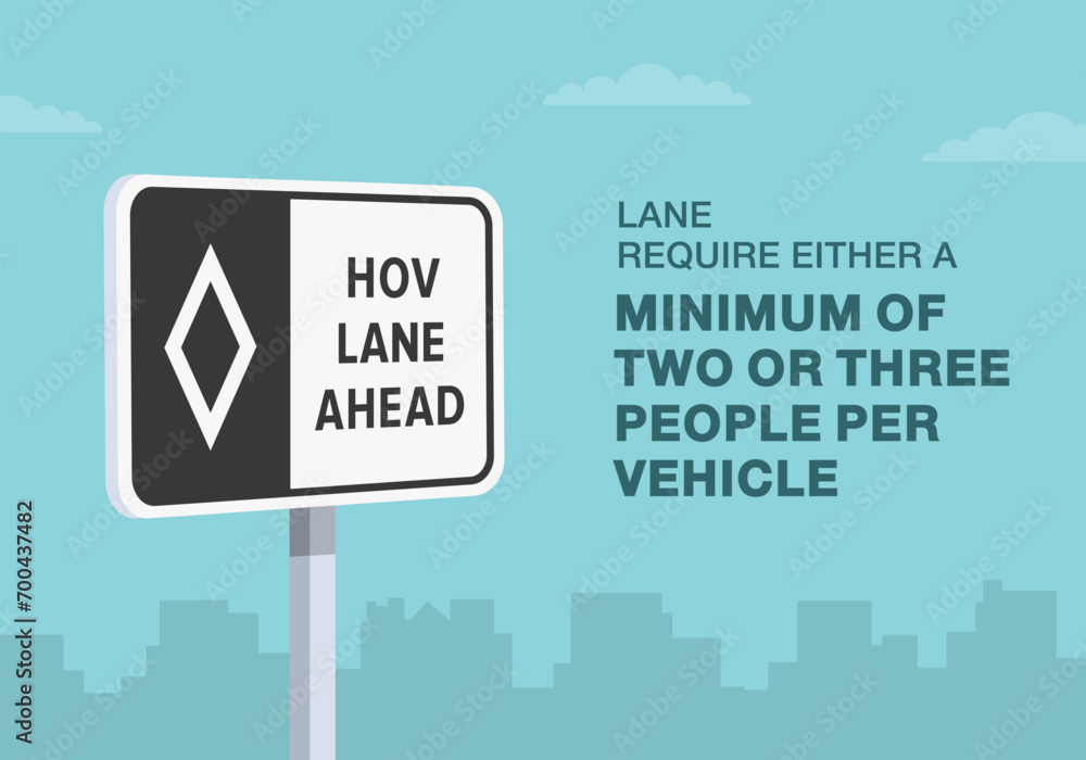 Safe driving tips and traffic regulation rules. Close-up of United ...