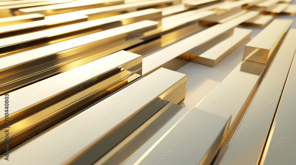 An illustration of a gold and white background with vertical lines ...