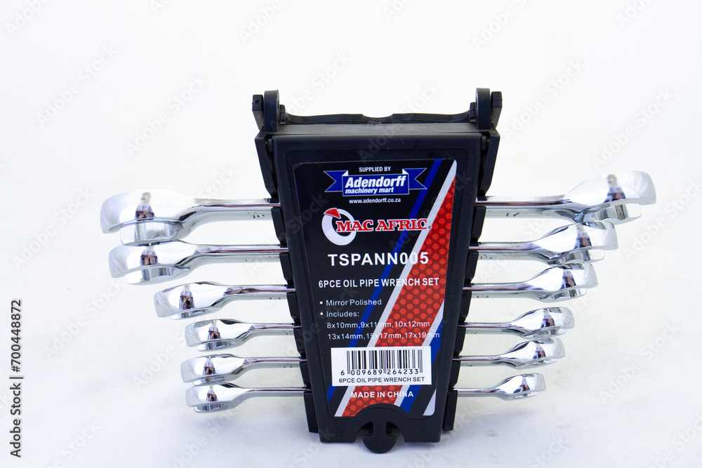 Johannesburg, South Africa - a Mac Afric pipe wrench set from Adendorff ...