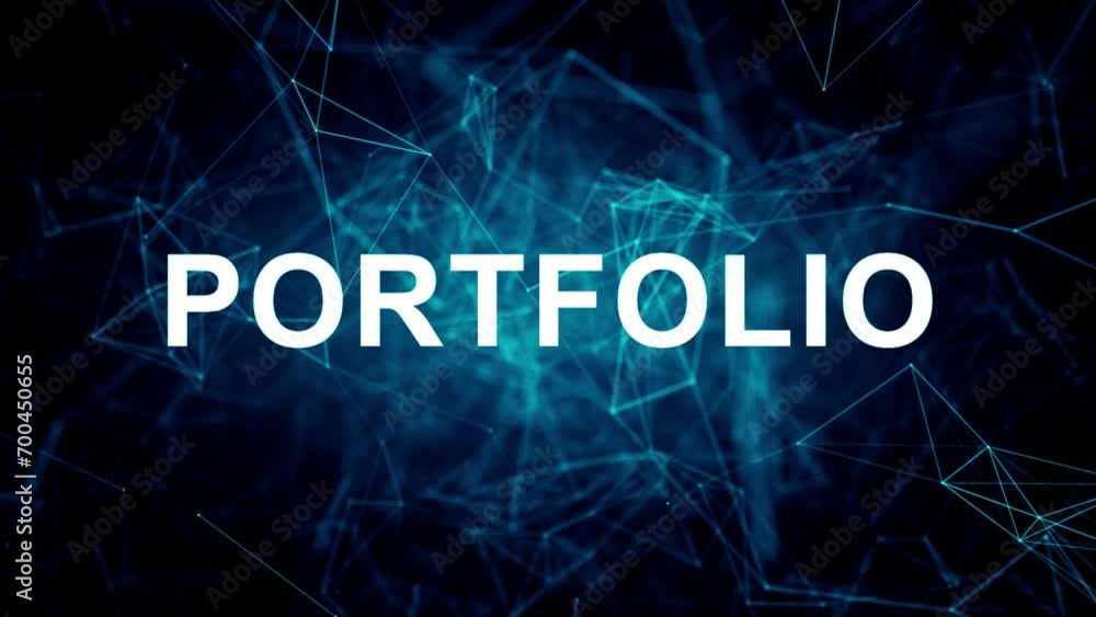 Animated futuristic texts about Graphic Design Portfolio, graphic ...