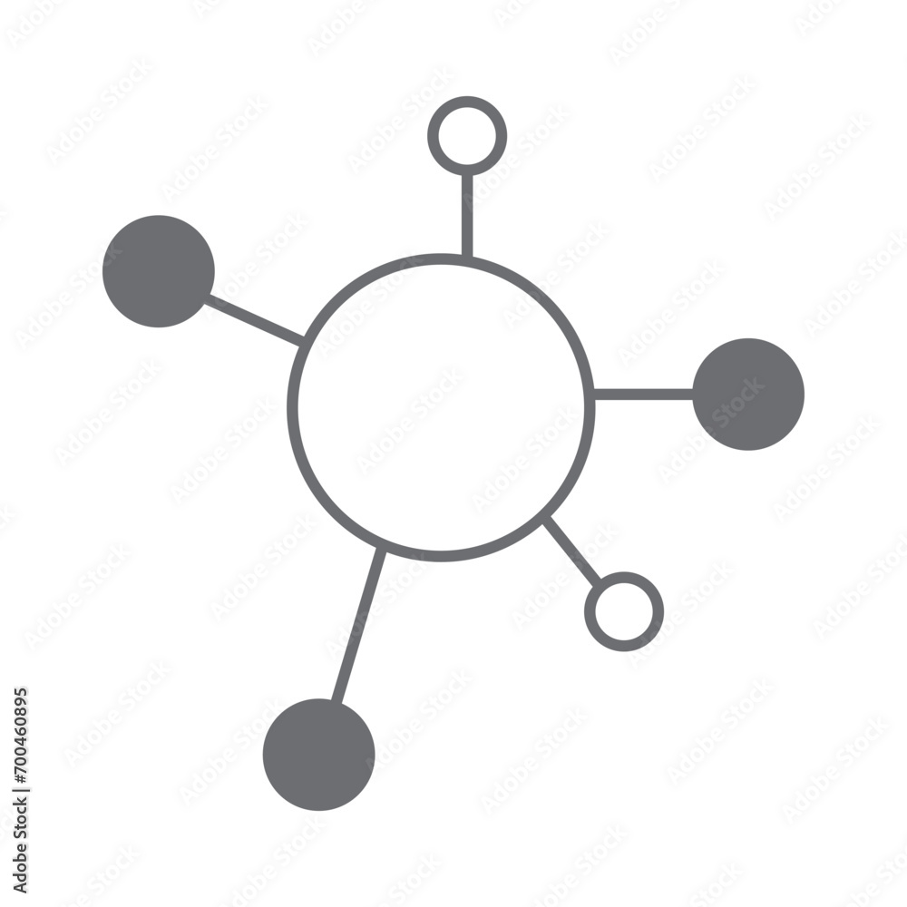 Nodes Icon.Connected nodes icon, linear design of topology. Nodes ... Nodes Icon.Connected nodes icon, linear design of topology. Nodes ...