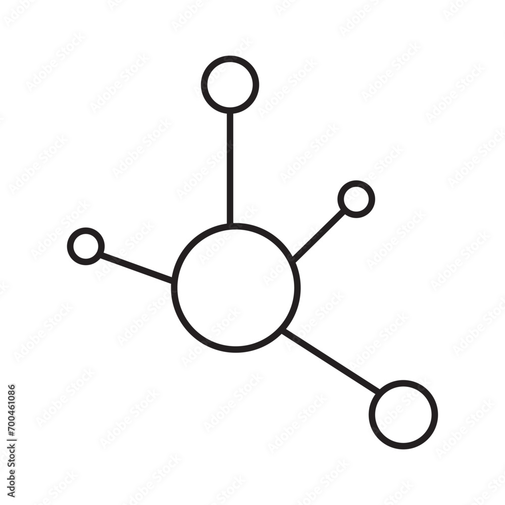 Vecteur Stock Nodes Icon.Connected nodes icon, linear design of ... Vecteur Stock Nodes Icon.Connected nodes icon, linear design of ...