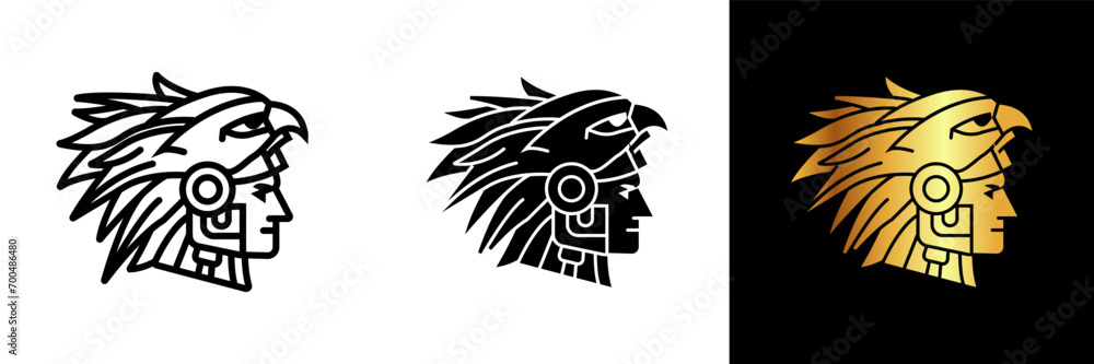 Embrace the spirit of strength and freedom with the Eagle Warrior icon ...