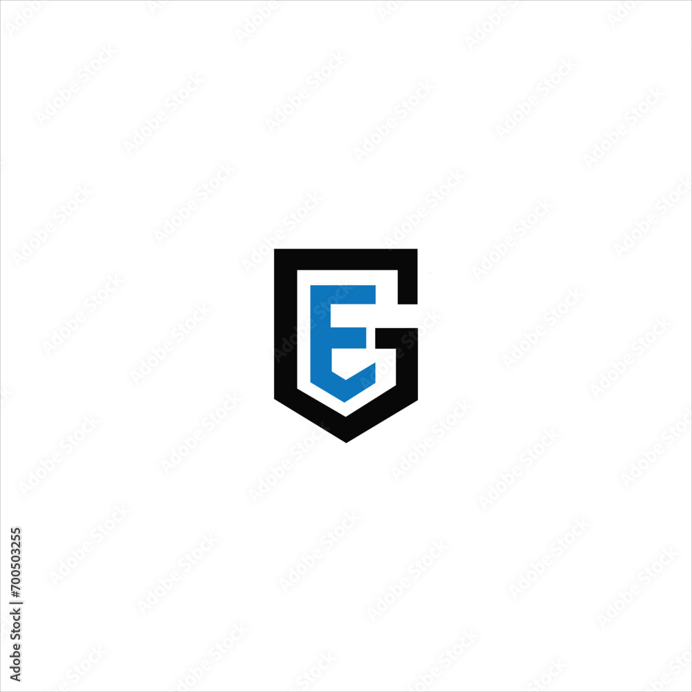 EG logo. E G design. White EG letter. EG, E G letter logo design ...