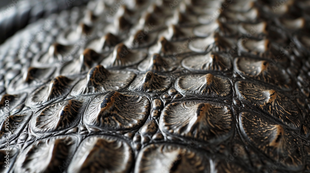 The crocodile leather texture is a unique and eye-catching pattern ...