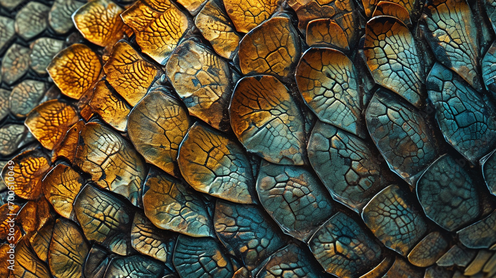 The lizard's scales are a natural wonder, with their intricate patterns ...