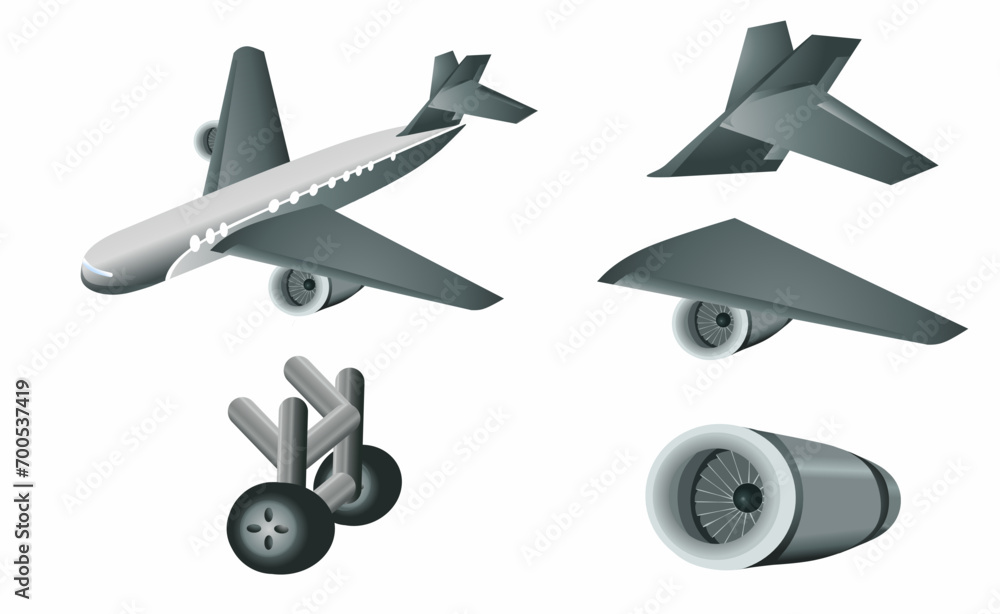 main parts and components of the aircraft,aircraft structure, fuselage ...