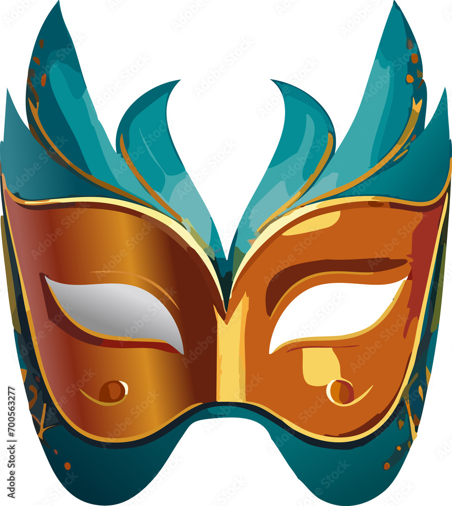 Carnival. Carnival mask. Design for poster. 2024. February 8. Colorful ...
