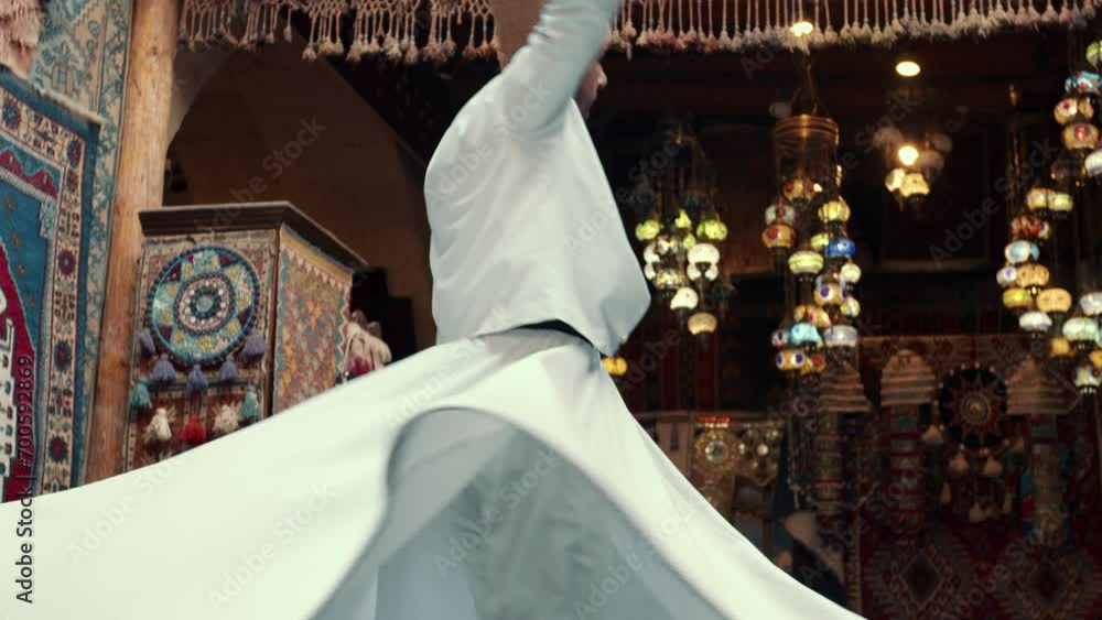Sufi Whirling Dervish dance in traditional dress. Turkey 素材庫影片 | Adobe ...