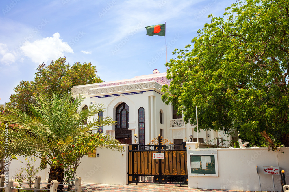 Building of Embassy of Republic of Bangladesh in the city of Muscat ...