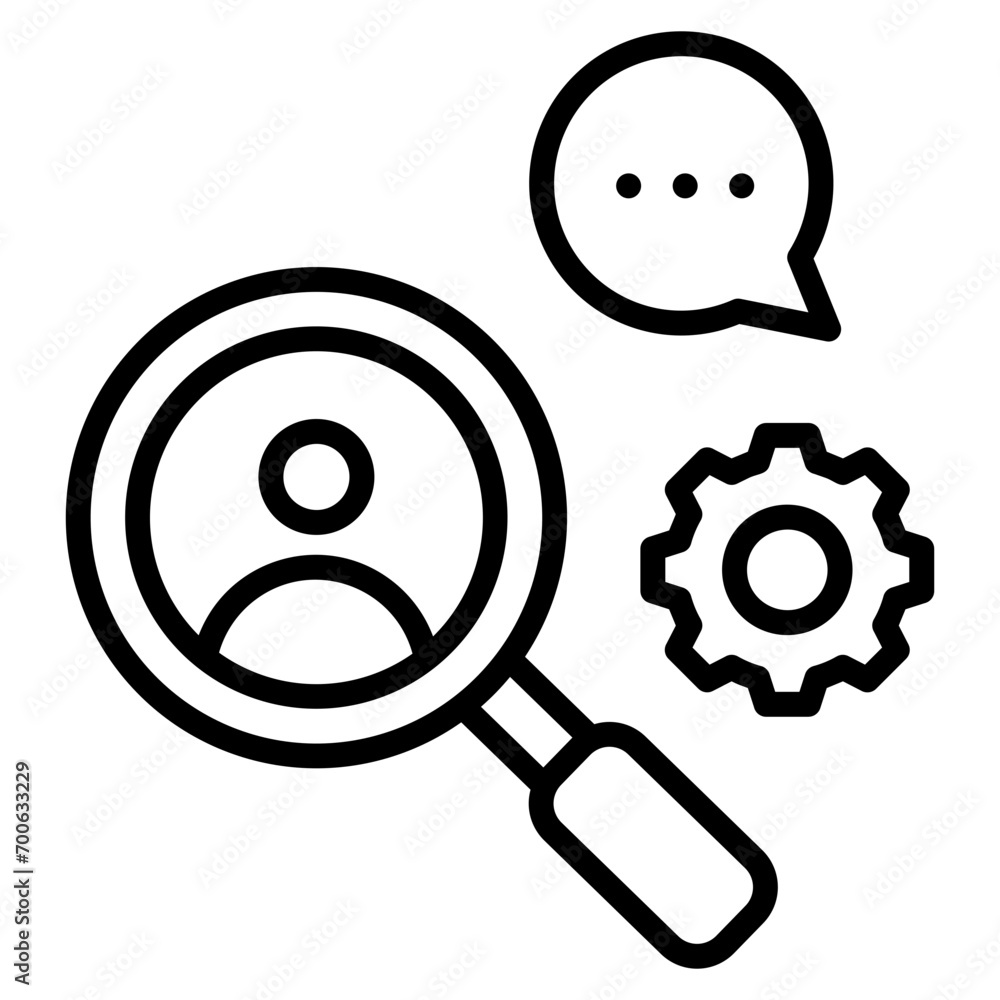 Recruitment Process Icon Element For Design Stock Vector | Adobe Stock