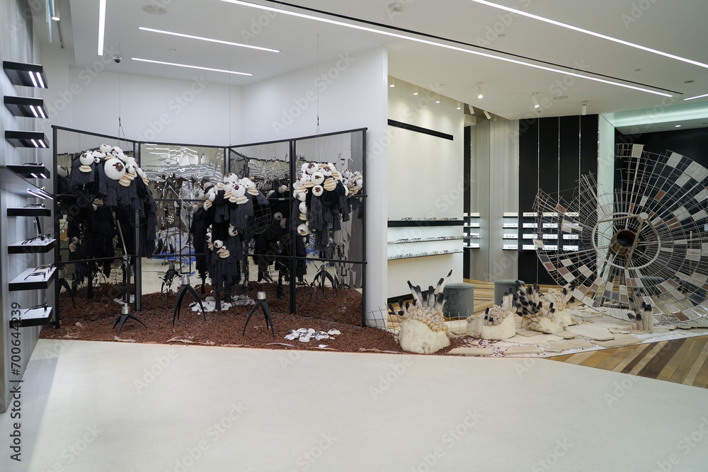 SINGAPORE - NOVEMBER 05, 2023: interior shot of Gentle Monster store in ...