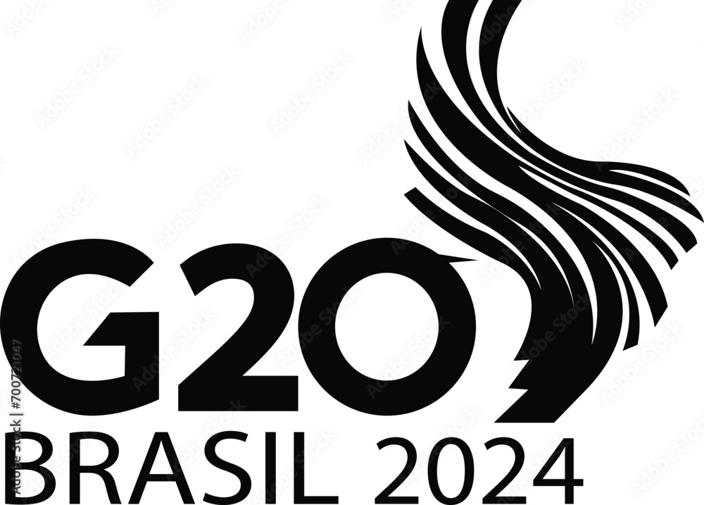 G20 Brazil Summit 2024 logo transparent png. Vector, Modern retro ...