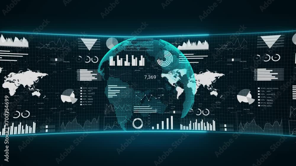 Global earth map world breaking news Studio Background for world live ...