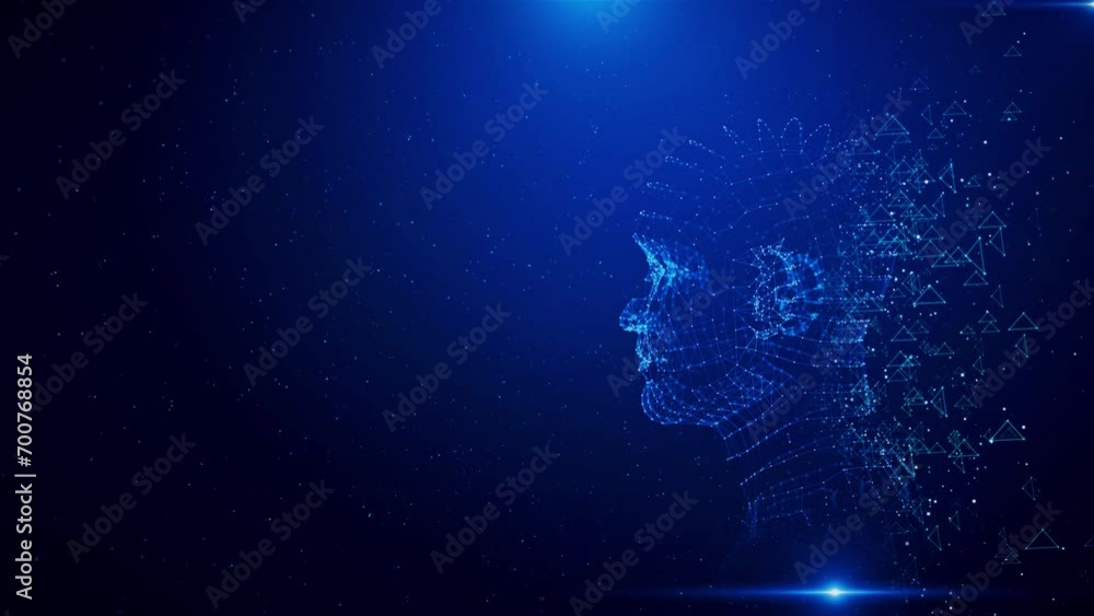 AI Artificial Intelligence Machine learning, Technology science. Mind ...