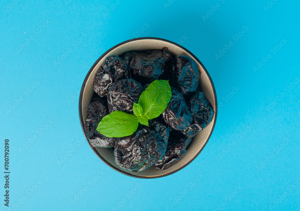 Dry Plums Isolated, Dried Black Fruits, Prune Group, Dry Plum Fruit on ...