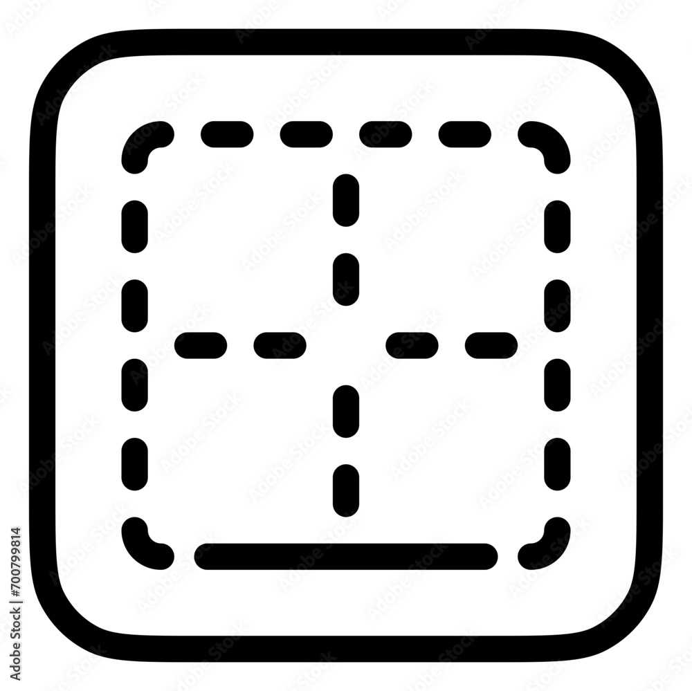 Editable bottom border vector icon. Part of a big icon set family ...