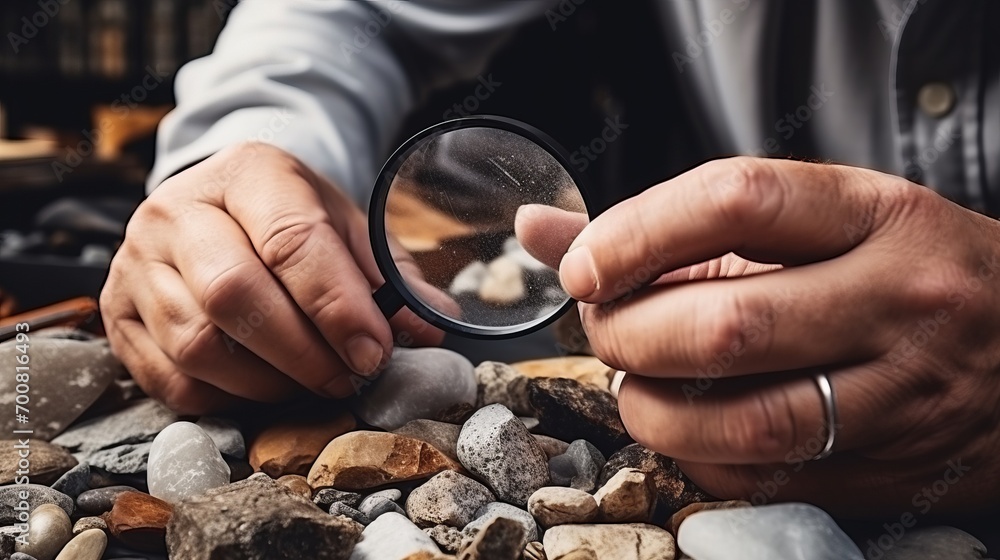 Exploring Earth's Secrets: Geologist's Hands Unveiling Nature's Wonders ...