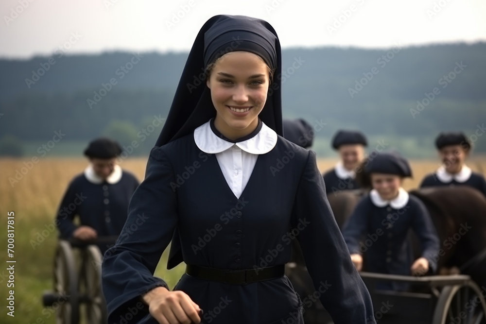 Portrayal of Amish people, traditional lifestyle, close bonds of ...