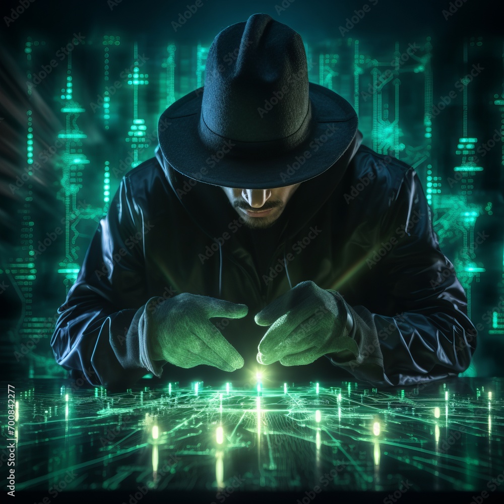Explore the Dark Web's complexities with a black hat hacker navigating ...