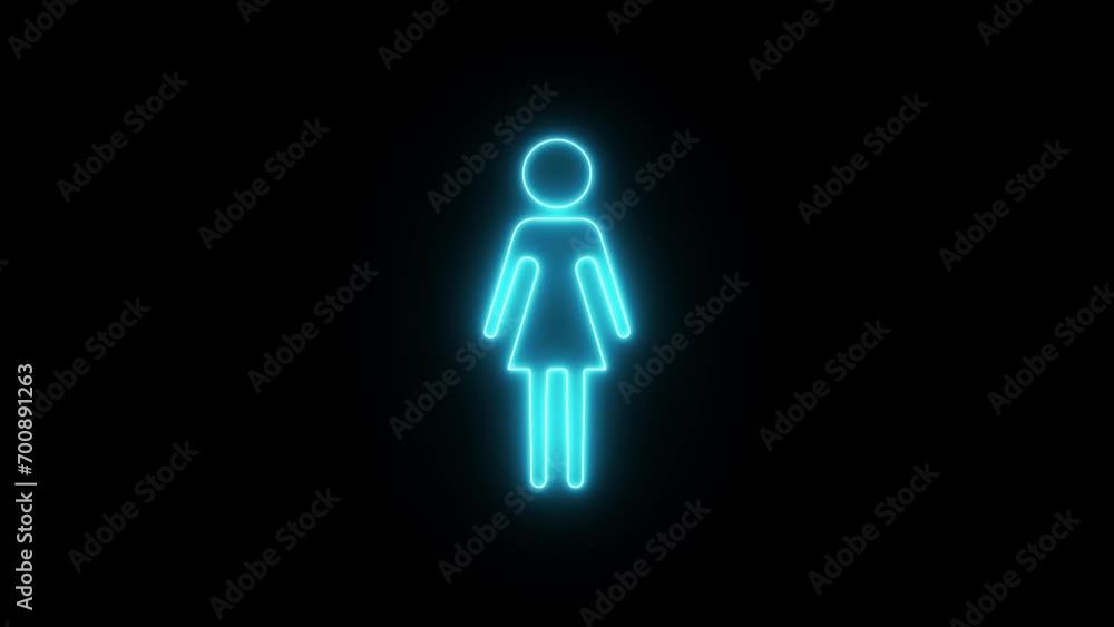 Pointer to the toilet or restroom animation. Toilet or bathroom sign ...