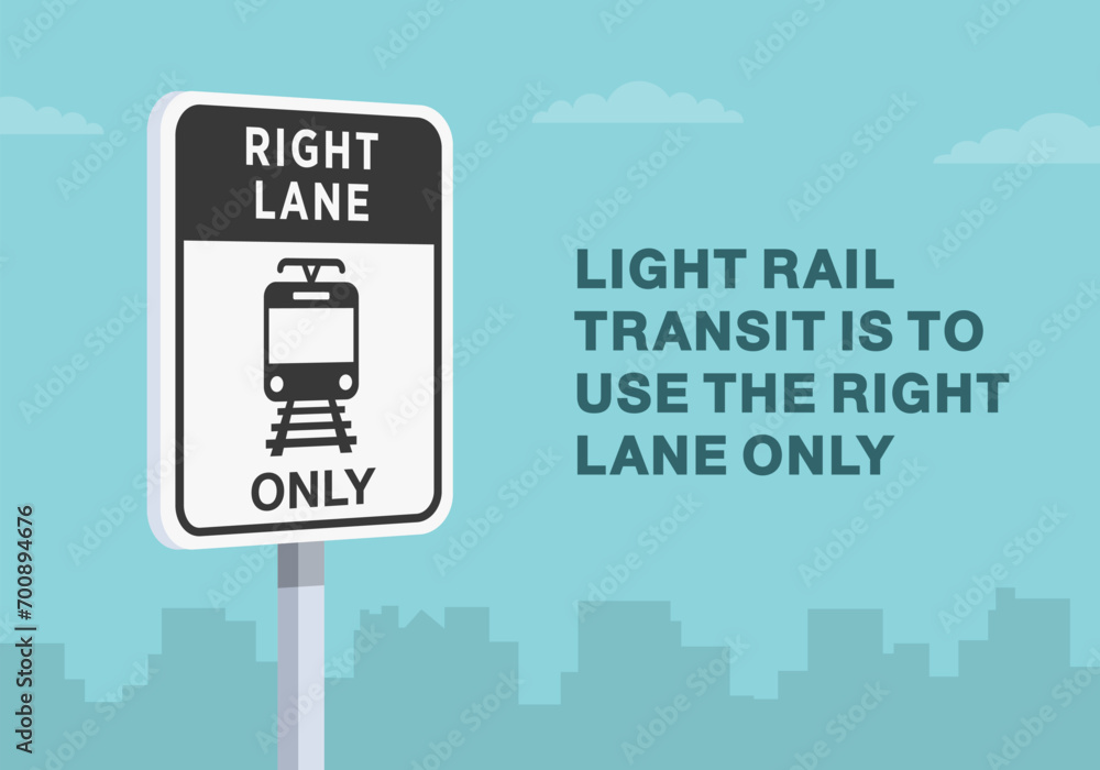 Vecteur Stock Safe driving tips and traffic regulation rules. Close-up ...