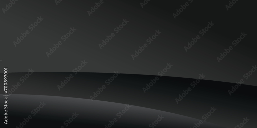 Abstract black banner background with curves. Vector illustration Stock ...