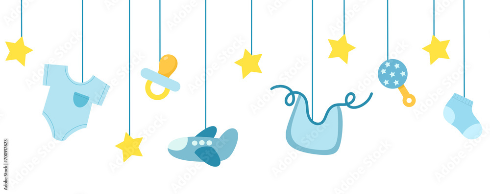 Cute baby decoration cartoon illustration Stock Illustration | Adobe Stock