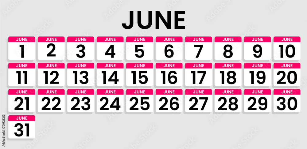 Quarter calendar template for 2024. Wall calendar grid in minimalist ...