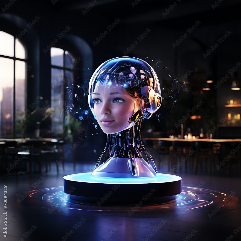 Circle portals, teleport, hologram gadget. Blank display, stage or magic portal, podium ...