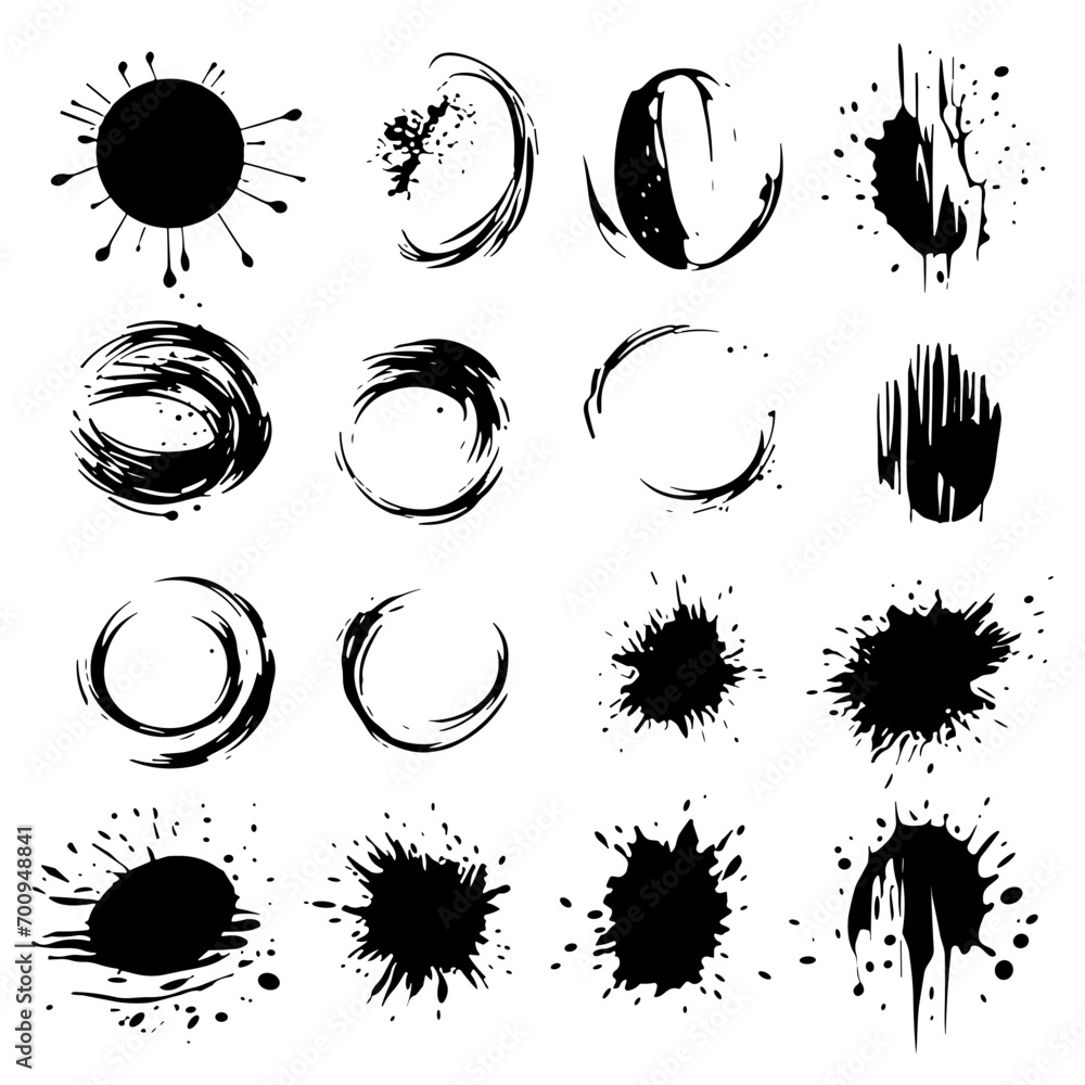 Vecteur Stock paint splatter svg, Ink Splatter svg, Splatter silhouette ...