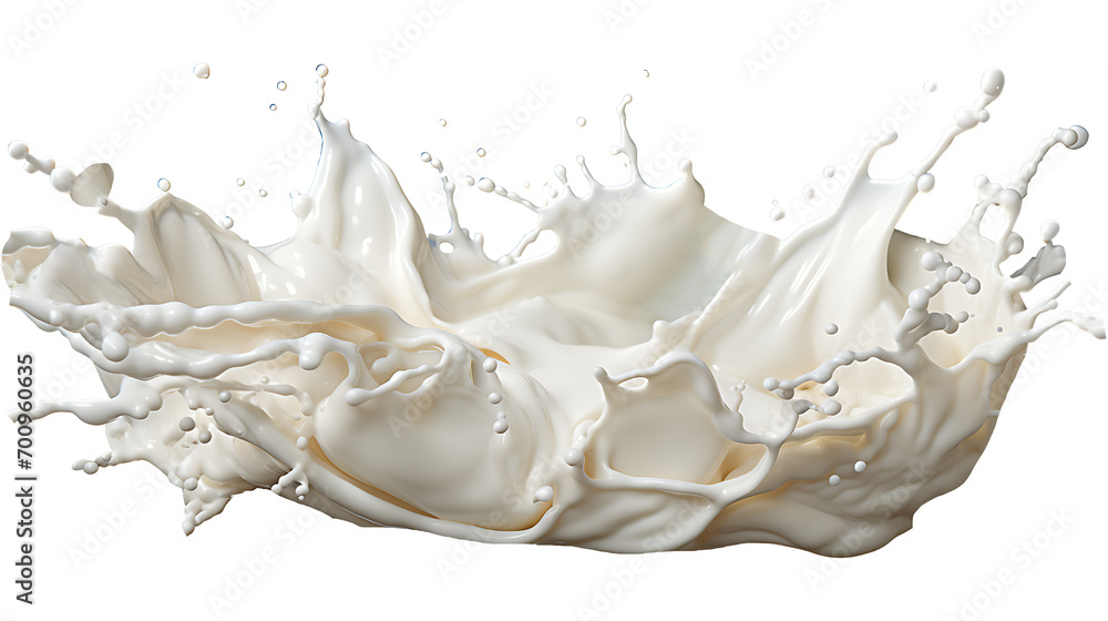 Milk splash on a transparent png background Stock Illustration | Adobe ...