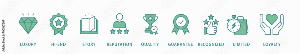 Superbrand banner web icon vector illustration concept with icon of ...