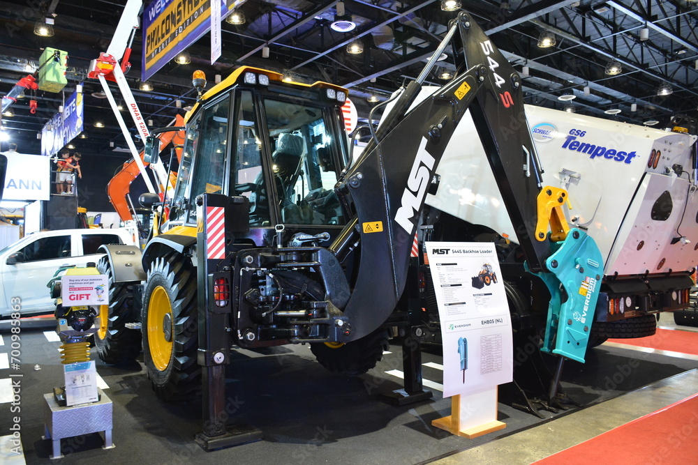 Mst 544s backhoe loader at Philconstruct in Pasay, Philippines Stock ...