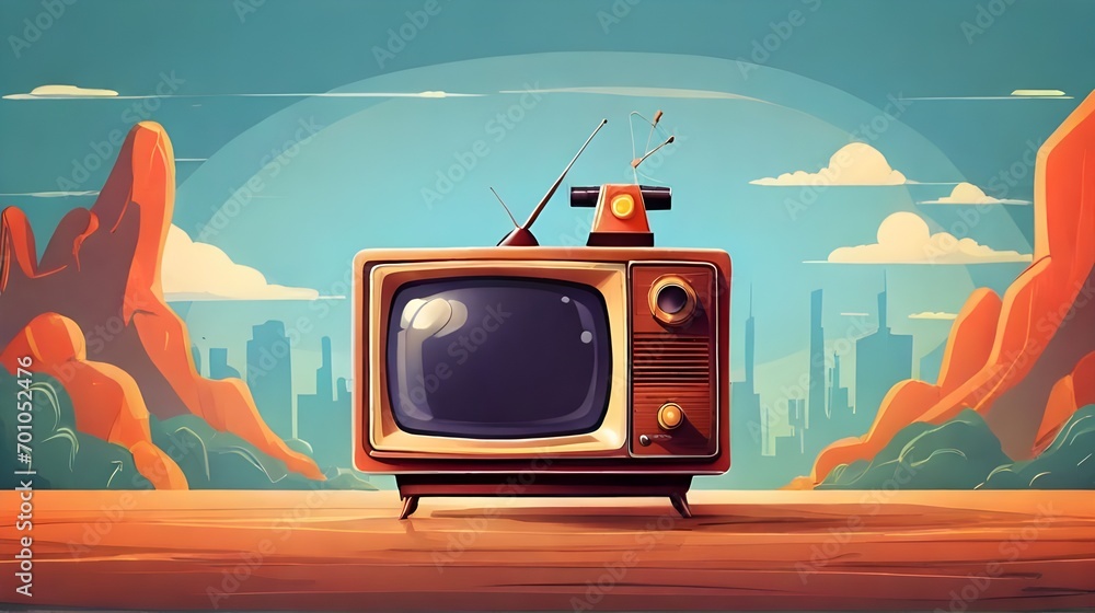 World Television Day Vector Illustration November 21. Television for ...