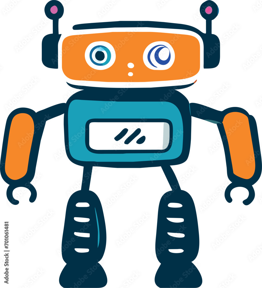 his stylish humanoid robot sports a sleek head with advanced sensors ...