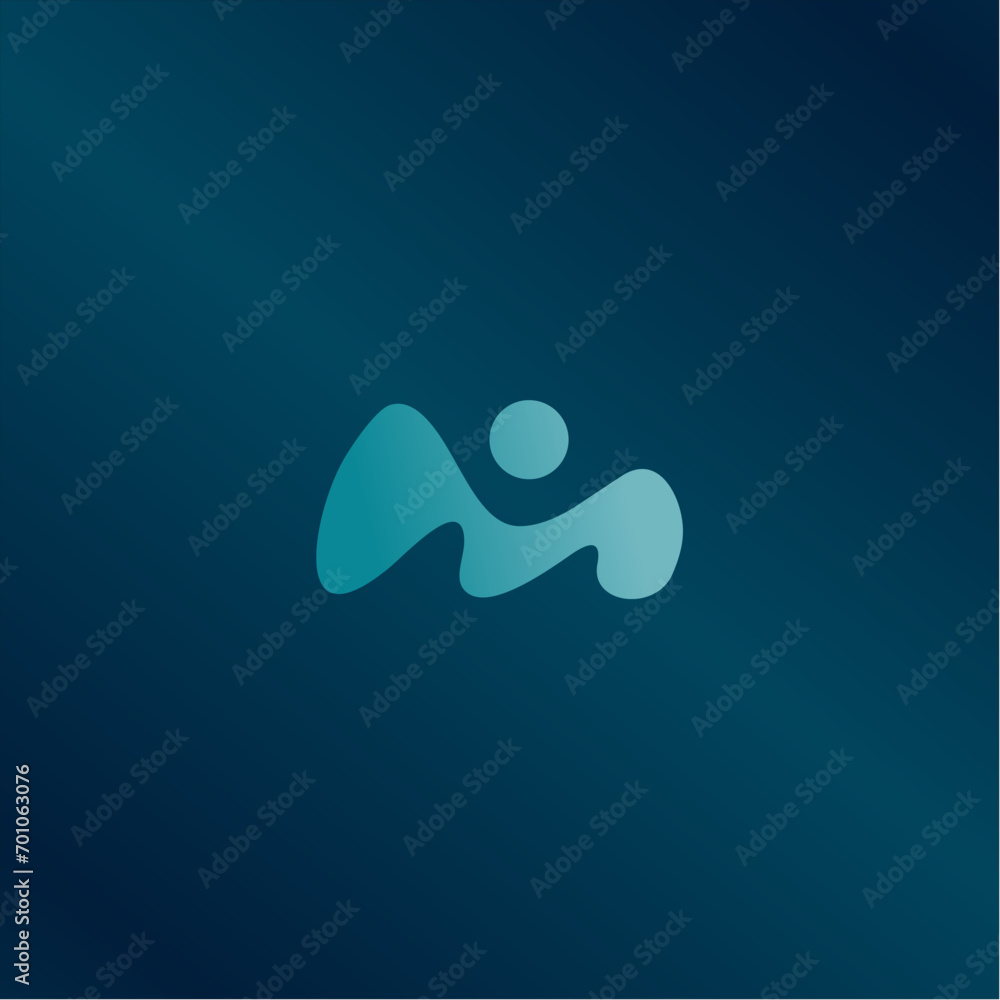 Initials Letter MI Logo simple design for brand logo, company logo or ...