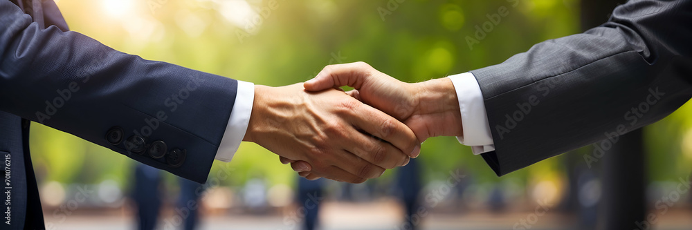 Businessmen making handshake visuals, Greeting and dealing images ...