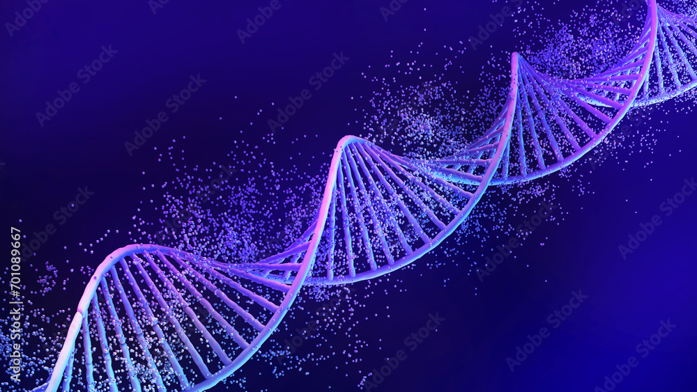 Conceptual background illustration of DNA structure,Genetic editing ...