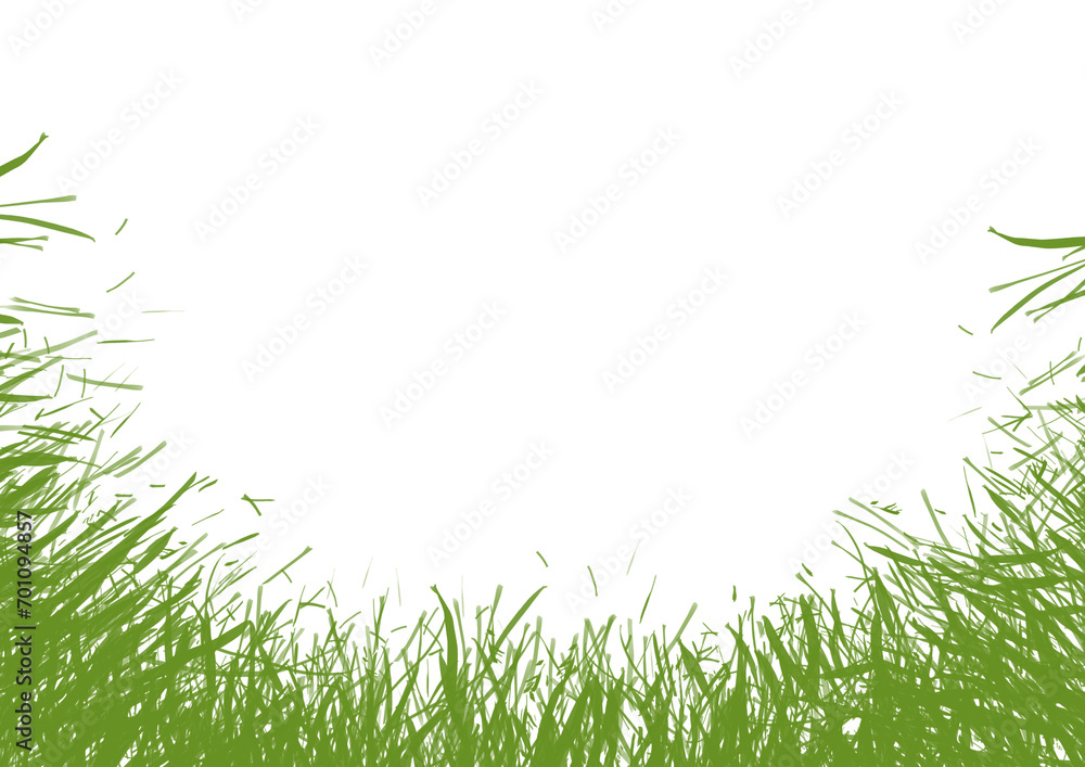PNG file with transparent background oval artistic grass, ideal for a ...