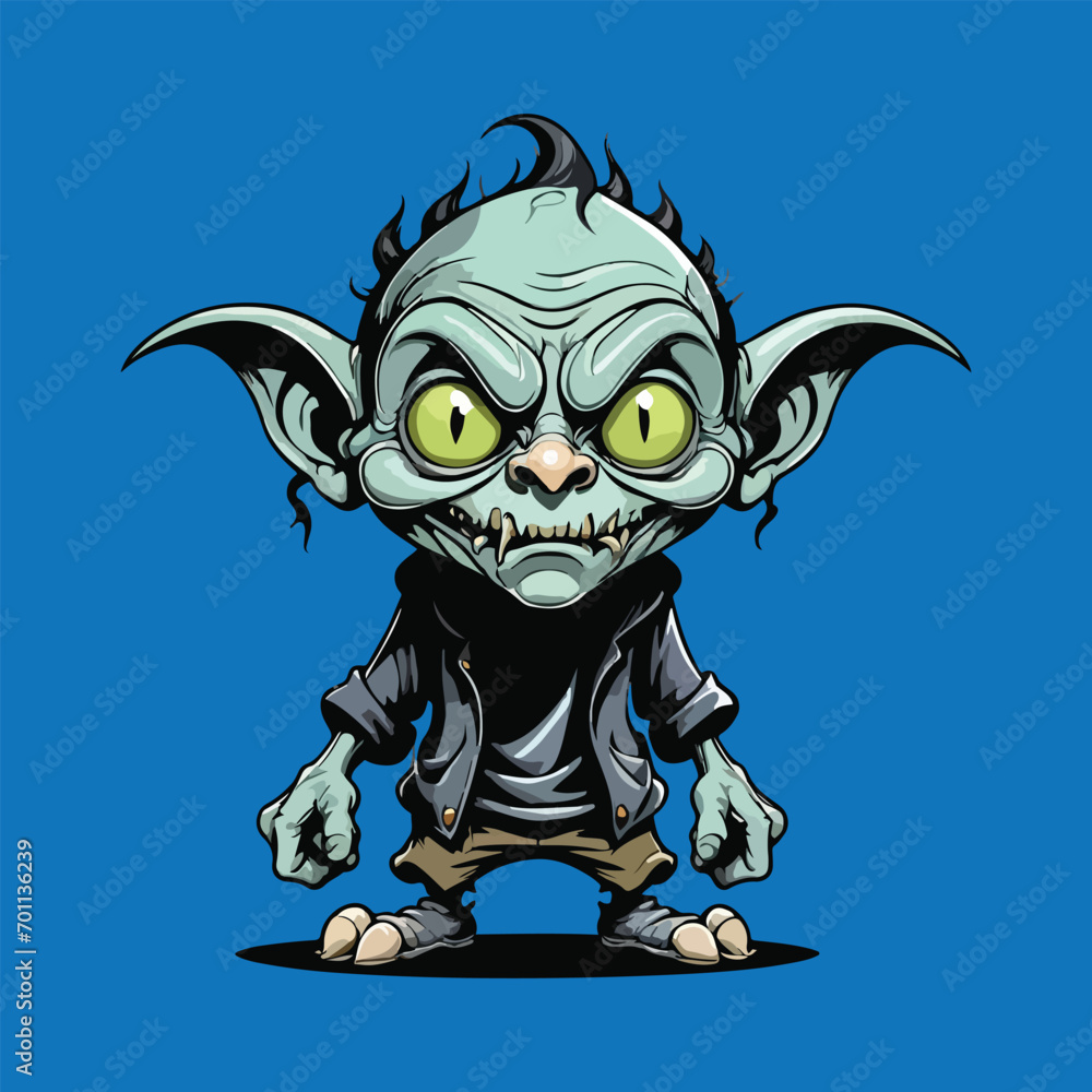 vector of creepy goblin Stock Vector | Adobe Stock
