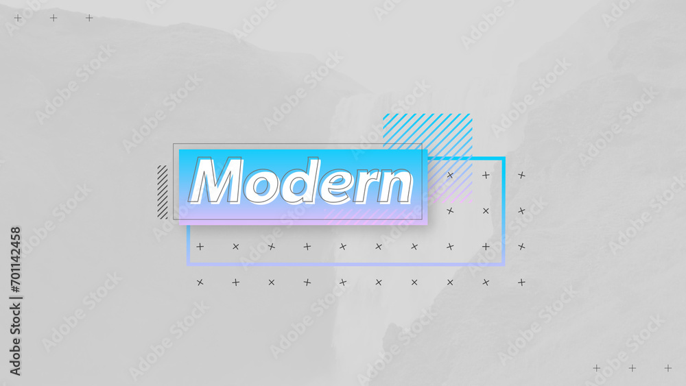 Modern Minimal Tech Title Stock Template | Adobe Stock