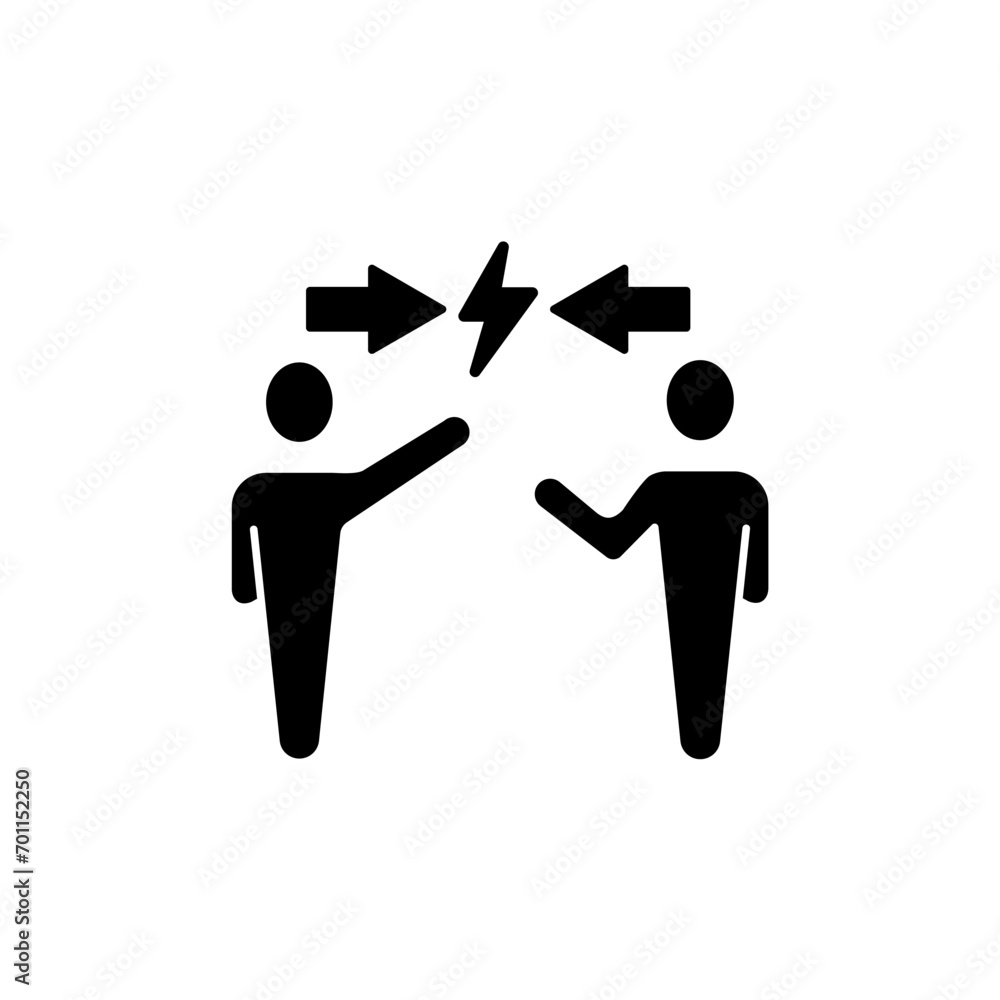 Conflict Resolution concept line icon. Simple element illustration ...