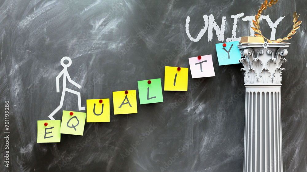 Equality leads to Unity - a metaphor showing how equality makes the way ...