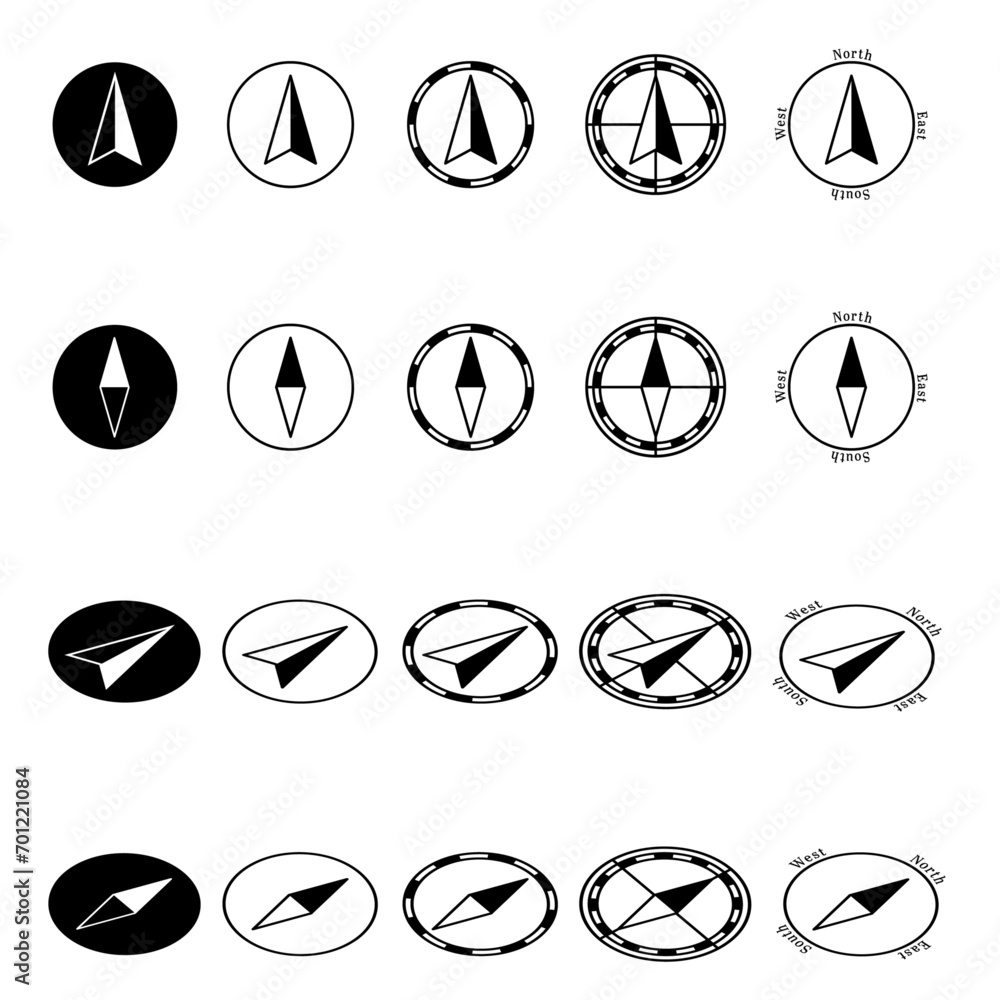 Simple projection drawing, representation of an east-west north-south ...
