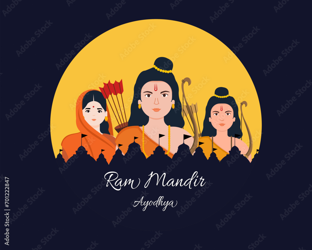 Lord Rama with His Wife Sita and Brother Laxman return in Ayodhya ...